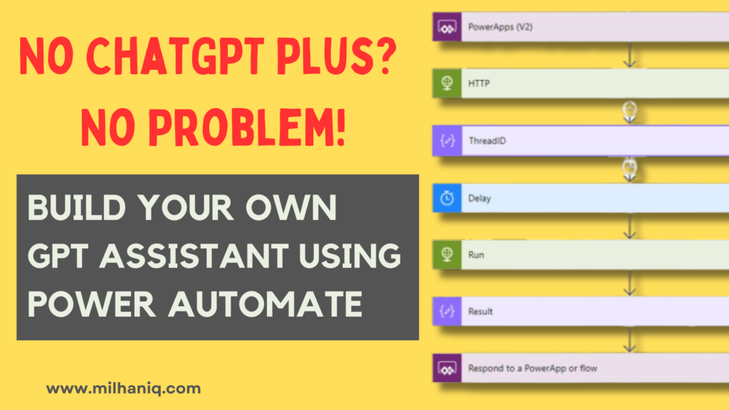 Building Your Own Gpt Assistant With Power Automate Without Chatgpt